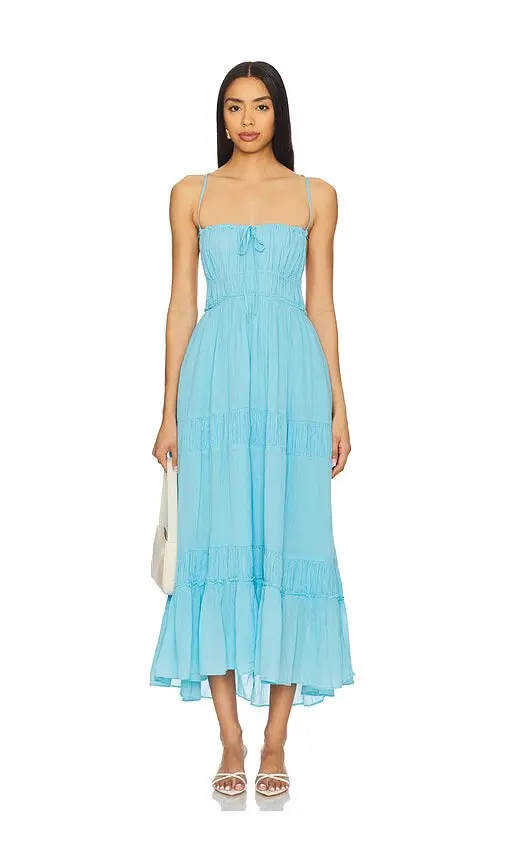 Free People Taking Sides Maxi Dress - Splash