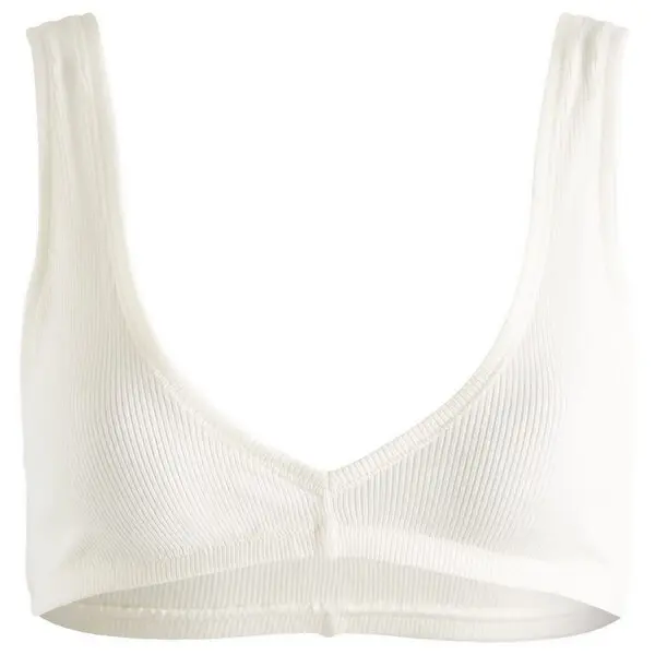 SKIMS Cotton Rib Bralette - Marble