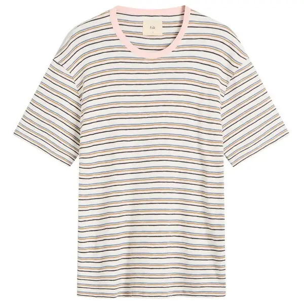 Folk Multistripe T-shirt - Ecru Mix