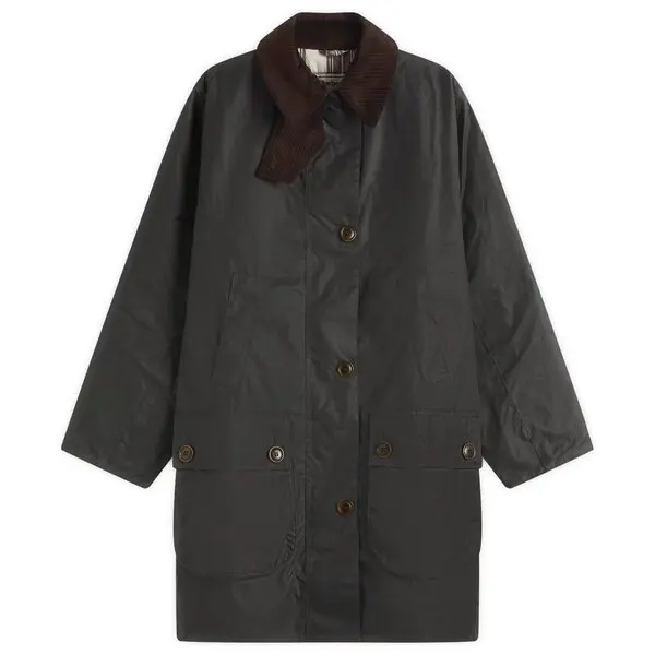 Barbour The Edit Alexa Loren Oversized Waxed Jacket