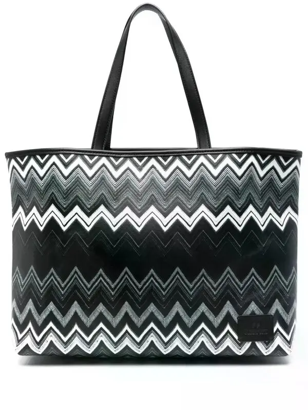 Missoni Large Canvas Tote - Black