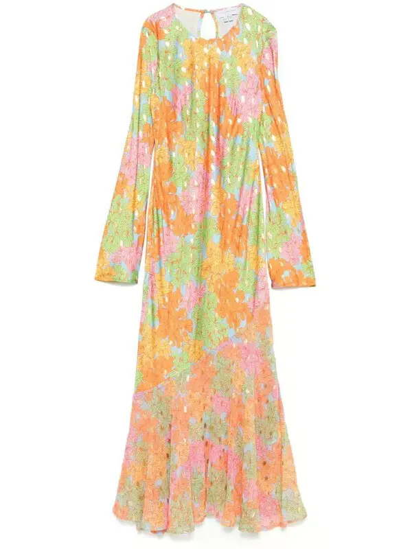 NEVER FULLY DRESSED Alaia Floral Print Dress