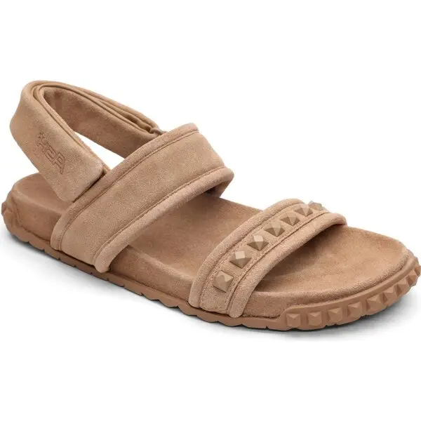 Ash Tixty Studded Slingback Sandal - Noisette Tan