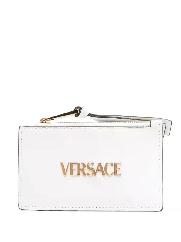 Versace Tag Card Holder - White