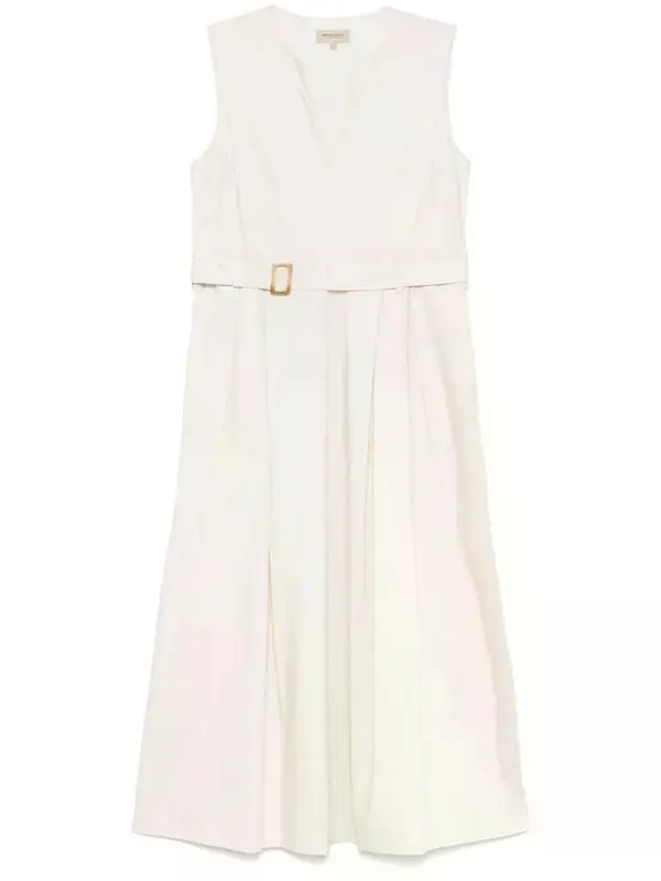 Woolrich Belted Midi Dress - Neutrals