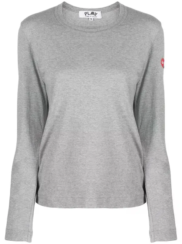 Play Comme Des Garcon X The Artist Invader Pixelated-appliqué T-shirt - Grey