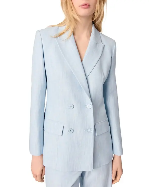 Maje Suit Jacket - Blue Sky
