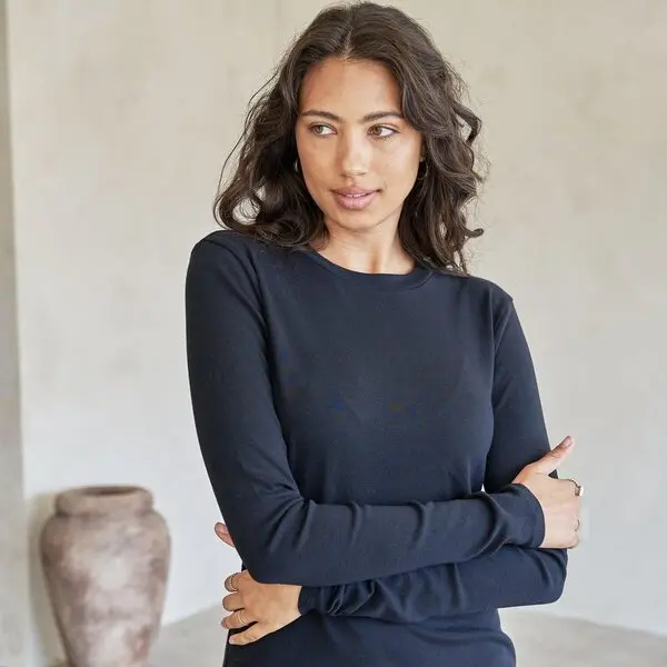 EAVOLU Garda Long Sleeve Top - Slate