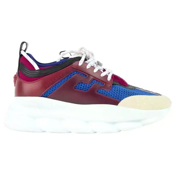 Versace Chain Reaction Cloth Trainers - Multicolour | Editorialist