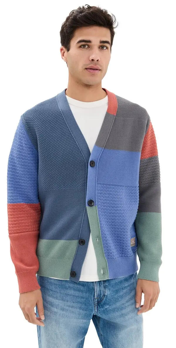 Paul Smith Mixed Knit Cardigan - Multi