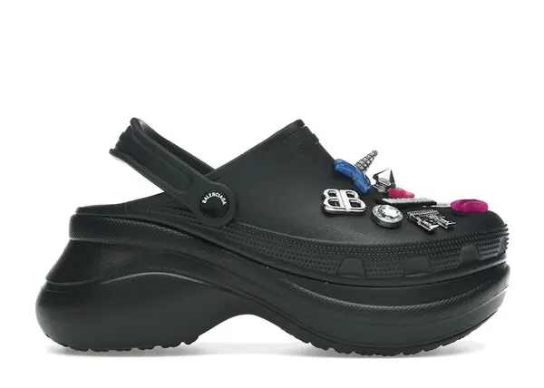 Balenciaga X Crocs Mule Jibbitz - Black