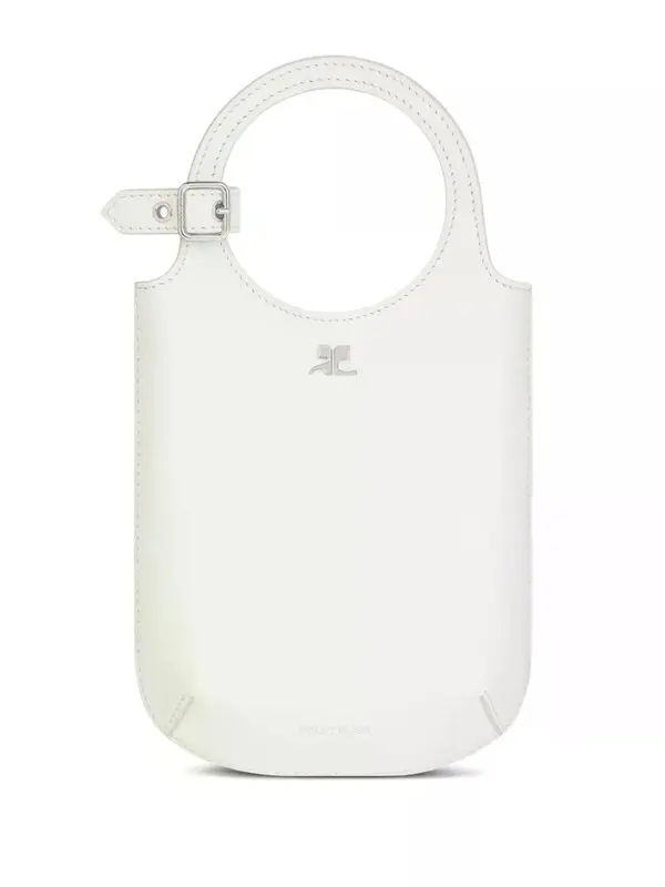 COURREGES Holy Small Tote - White