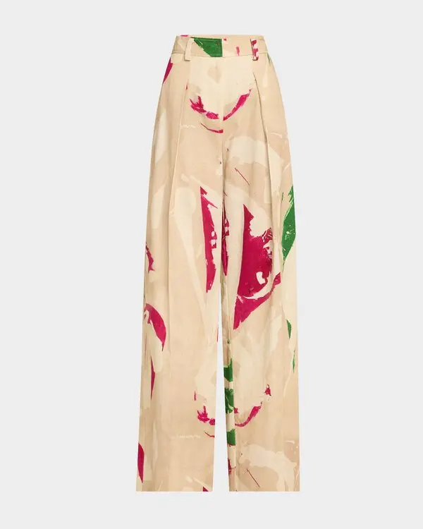 Ulla Johnson X Lee Krasner Mitchell Wide-leg Pants - Comet