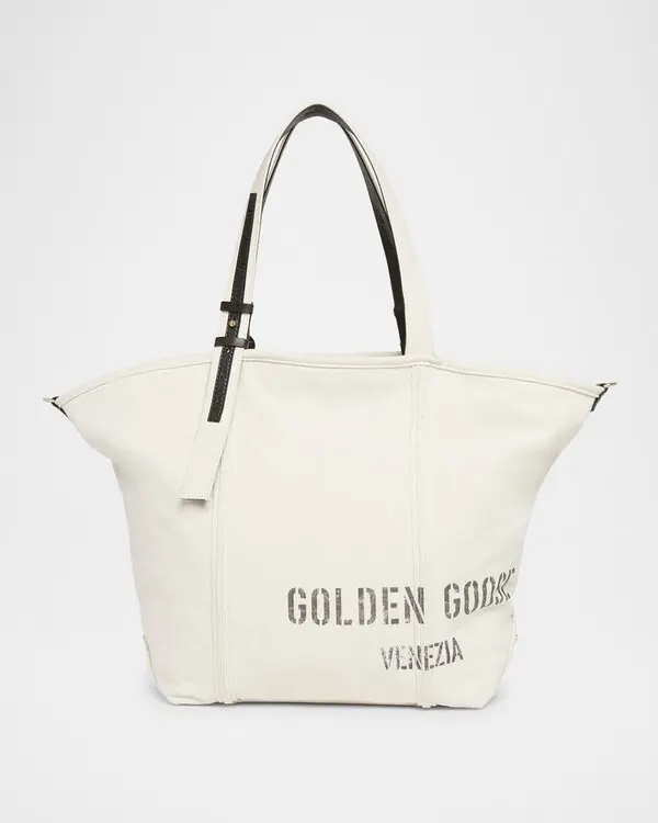 Golden Goose Logo Canvas Tote Bag