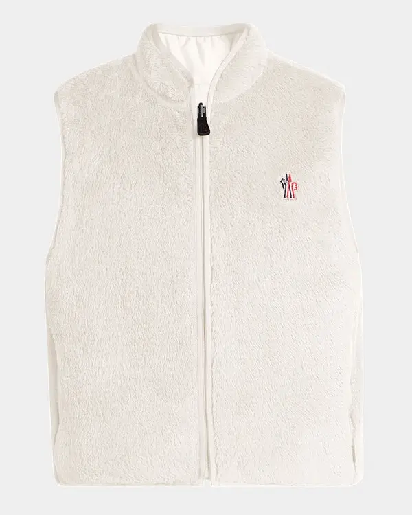 Moncler Reversible Zip-up Vest - Natural