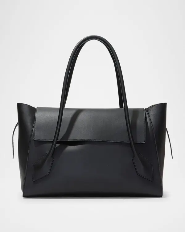 Proenza Schouler Tate Calf Leather Top-handle Bag - Black
