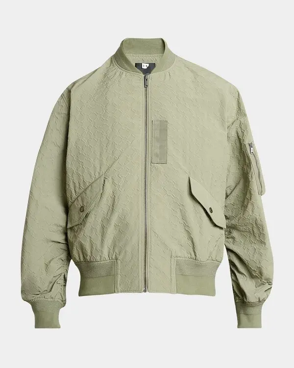 Givenchy 4g Jacquard Bomber Jacket - Almond Green