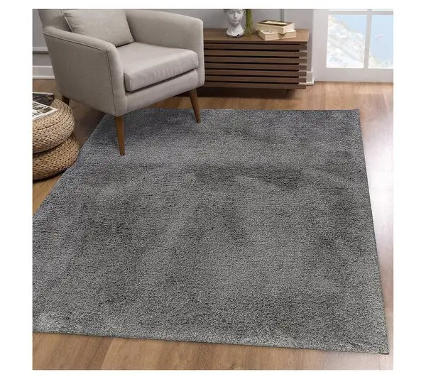 OX BAY TRADING CO. Ox Bay Plush Shag Handloomed Polyester Indoor R Ug, 7'6' X 9'6
