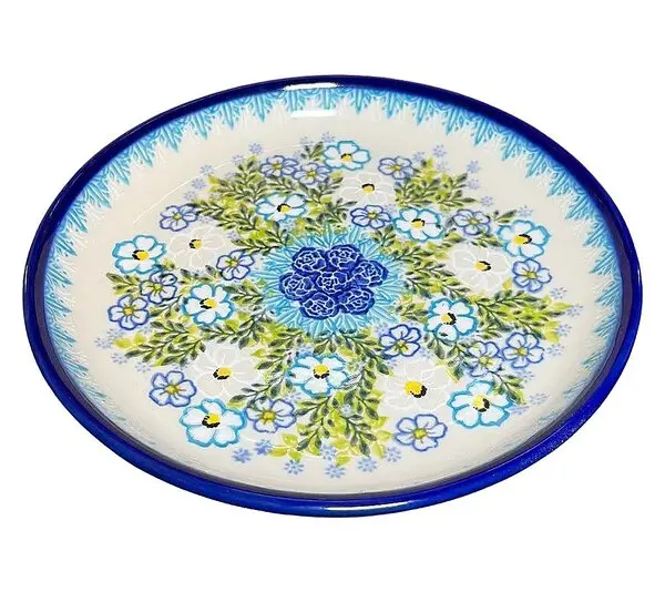 LIDIA'S POLISH POTTERY 8-in Lunch Plate With Li P