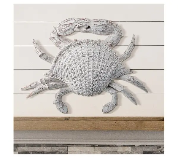 VALERIE PARR HILL 20 'wicker' Crab Plaque Valerie