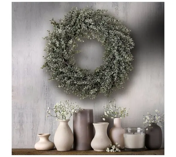 VALERIE PARR HILL 26' Eucalyptus Wreath Valerie
