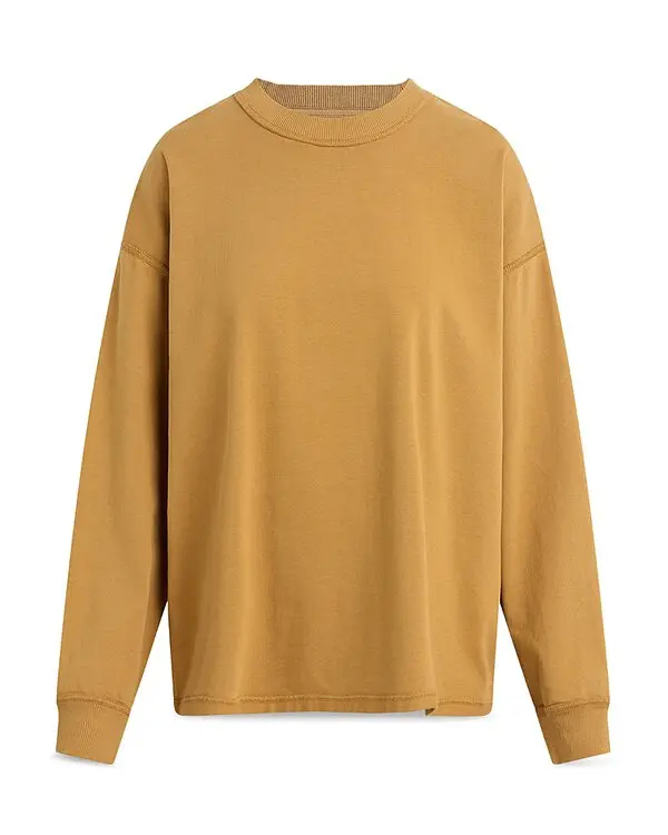 Hudson Jeans Heavyweight Long Sleeve Tee - Rust