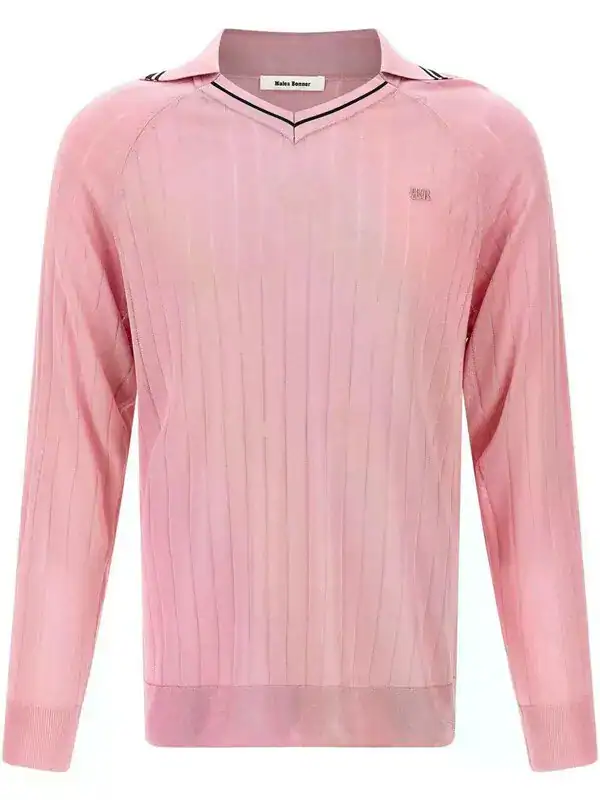 トップス Wales Bonner Roots polo shirt sweater M Buy WALES BONNER Roots Sweater - Pink At 39% Off | Editorialist