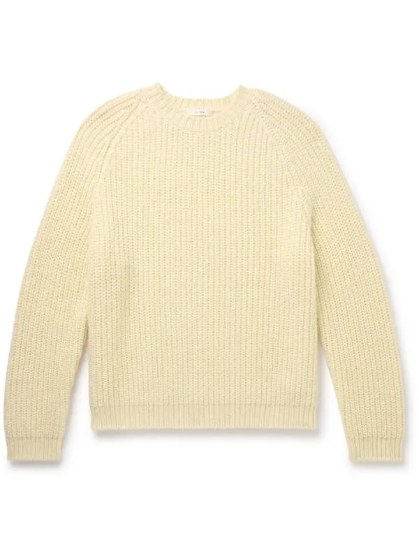 THE ROW Adonis Ribbed-knit Sweater - Neutrals