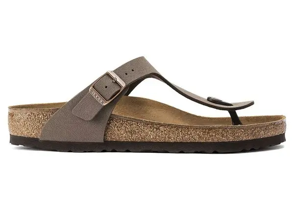 BIRKENSTOCK Gizeh Birkibuc Sandals - Mocha