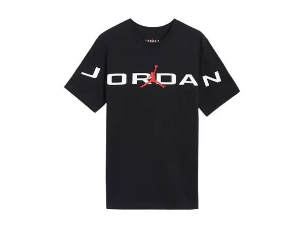 JORDAN Air Short Sleeve T-shirt - Black/red/white