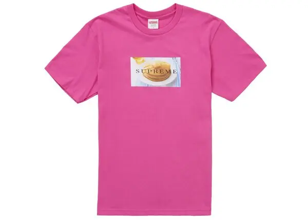 Supreme Pancakes Tee Shirt - Fuchsia