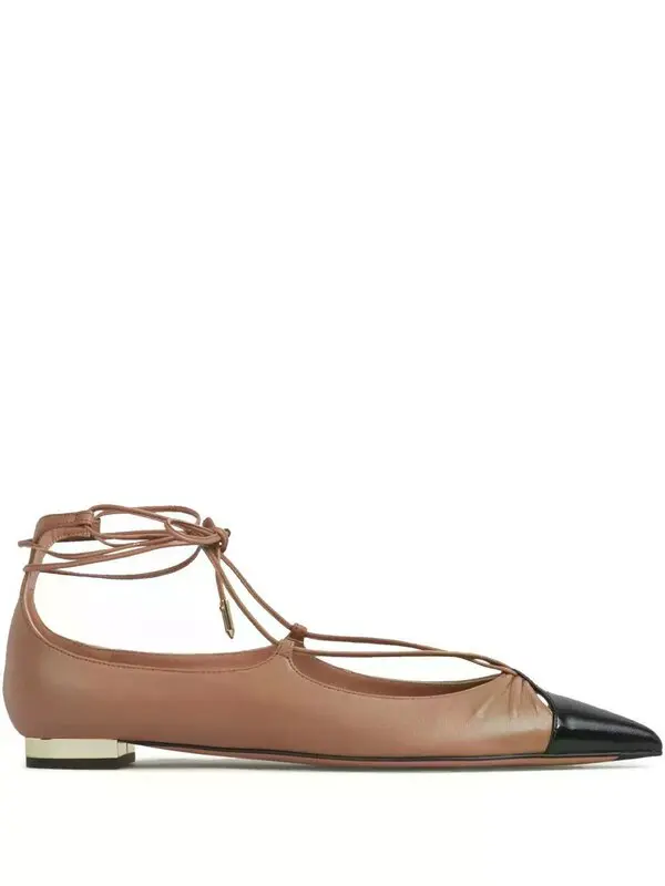 AQUAZZURA Gytane Ballerina Shoes - Neutrals