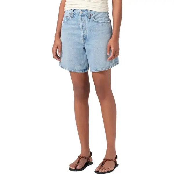 AGOLDE Dame High-waist Denim Shorts - Coax