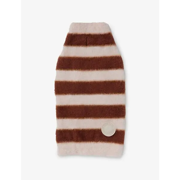 MAXBONE X Love Is Blind Stripe-print Woven Dog Jumpoer