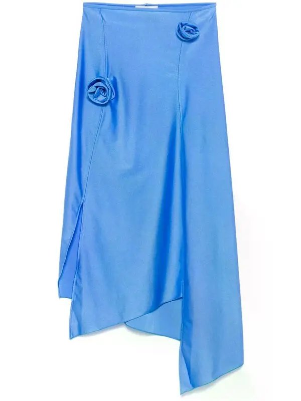 Coperni Flower Midi Skirt - Blue