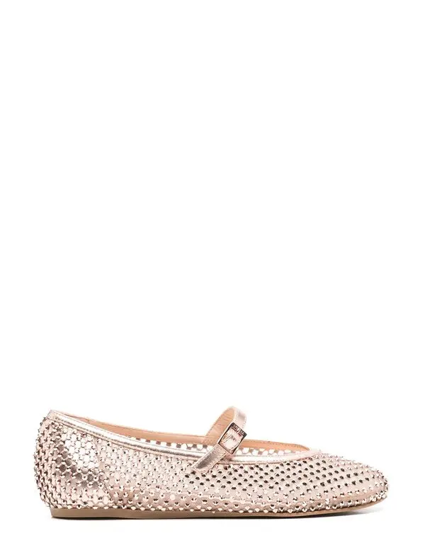 LE SILLA Mary Jane Flat Shoes - Oro Rosa