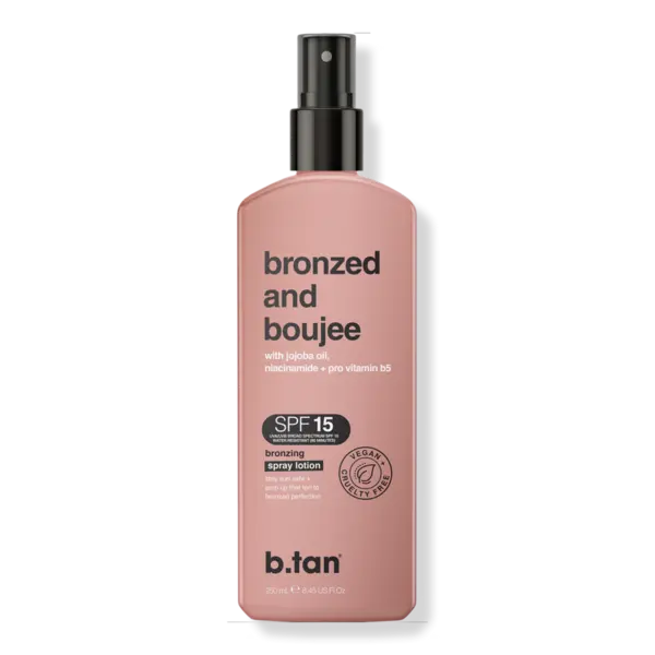 B.TAN Bronzed And Boujee Spf 15 Bronzing Spray Lotion