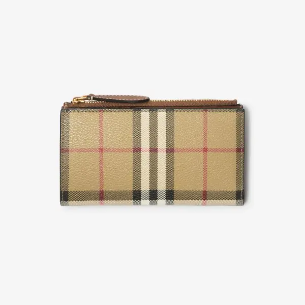 Burberry Medium Check Bifold Wallet - Archive Beige/briar Brown