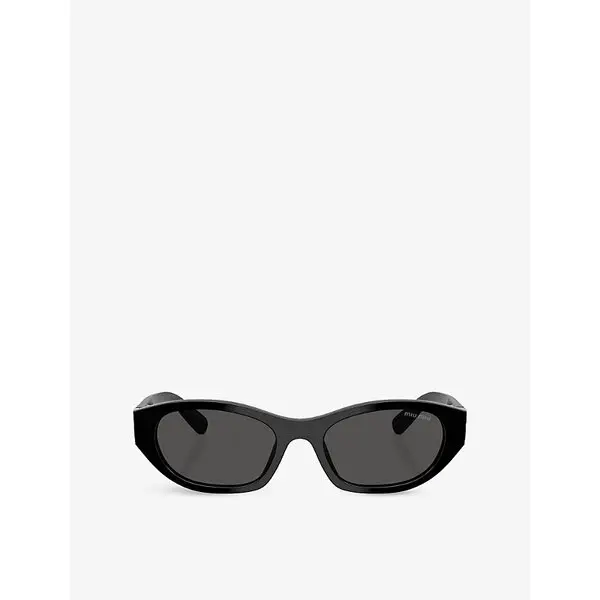 Miu Miu Branded Oval Sunglasses