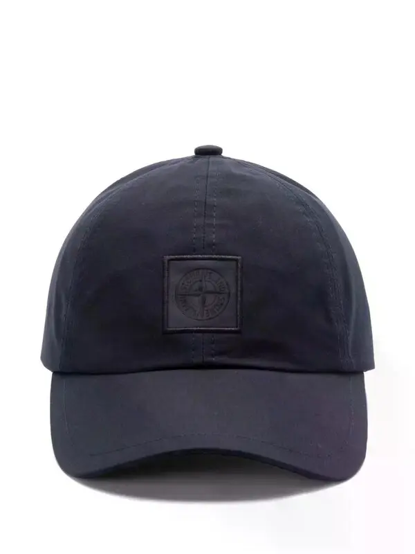 Stone Island Compass-appliqué Cap - Blue