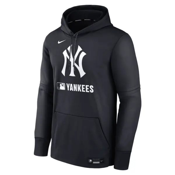 Nike New York Yankees Authentic Collection Therma Mlb Pullover Hoodie - Blue