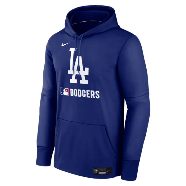 Nike Los Angeles Dodgers Authentic Collection Therma Mlb Pullover Hoodie - Blue