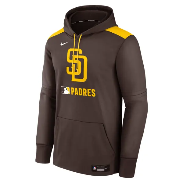 Nike San Diego Padres Authentic Collection Therma Mlb Pullover Hoodie