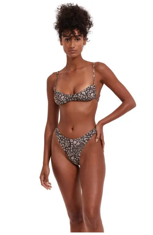 GOTTEX Bella Flora V-neck Bralette Bikini Top