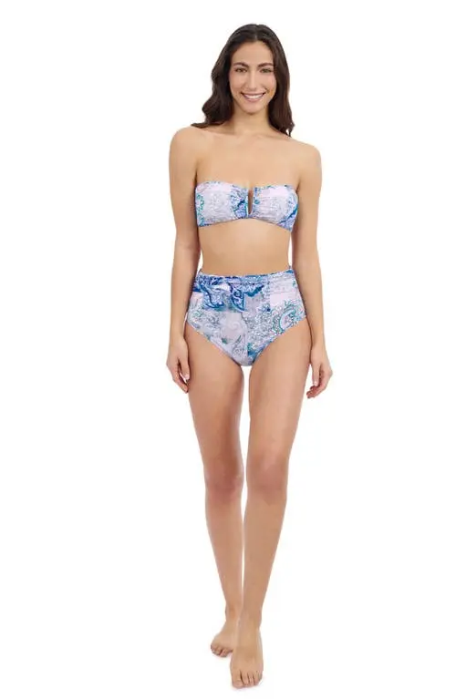 GOTTEX Karma Bandeau Bikini Top - Blue Multi