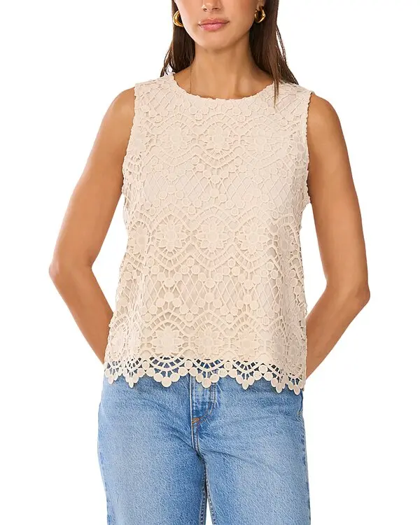 Vince Camuto Crochet Sleeveless Top