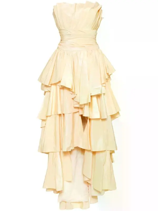 SAIID KOBEISY Layered Taffeta Gown