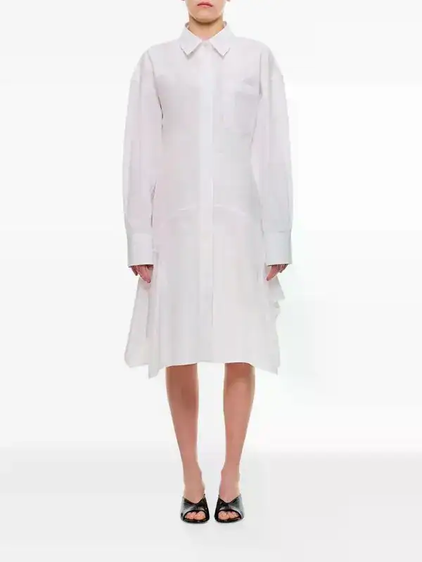 Stella Mccartney Flared Shirt Dress - White - 54% Off | Editorialist