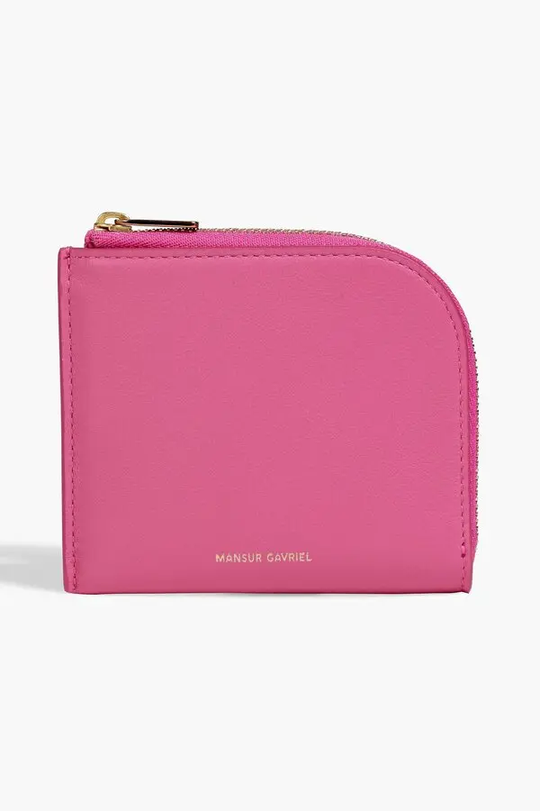 MANSUR GAVRIEL Leather Wallet - Fuchsia