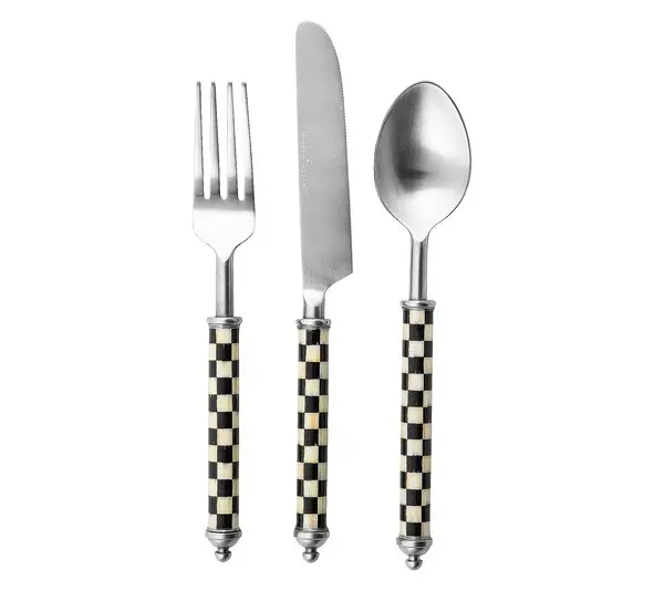 MACKENZIE-CHILDS Courtly Check 3-piece Place Se Tting